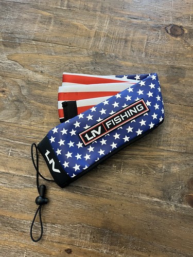 LIV FISHING Rod Sleeve Neoprene Floating Hook Resistant American Flag ...