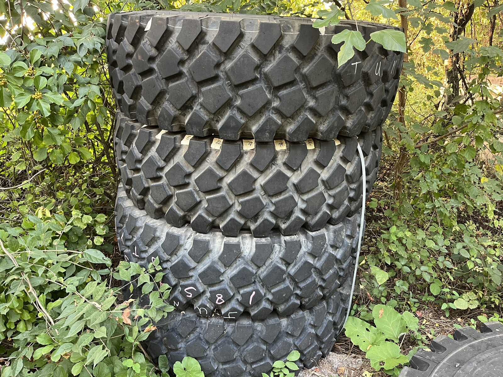 16.00R20 Michelin Military Truck Tire Used 16.00-20 16.00X20 | eBay