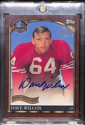 2000 Topps Class of '00 Dave Wilcox HOF Auto 49ers | eBay