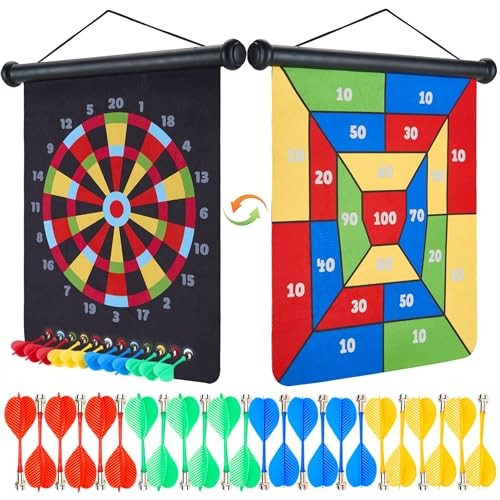 17.5 in Large Size Double-Sided Magnet Ring Target+24Magnet Dart+100 ...
