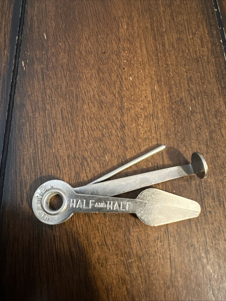 🇺🇸 Vintage HALF and HALF Tobacco Pipe Cleaner Reamer Tamper Tool FREE ...