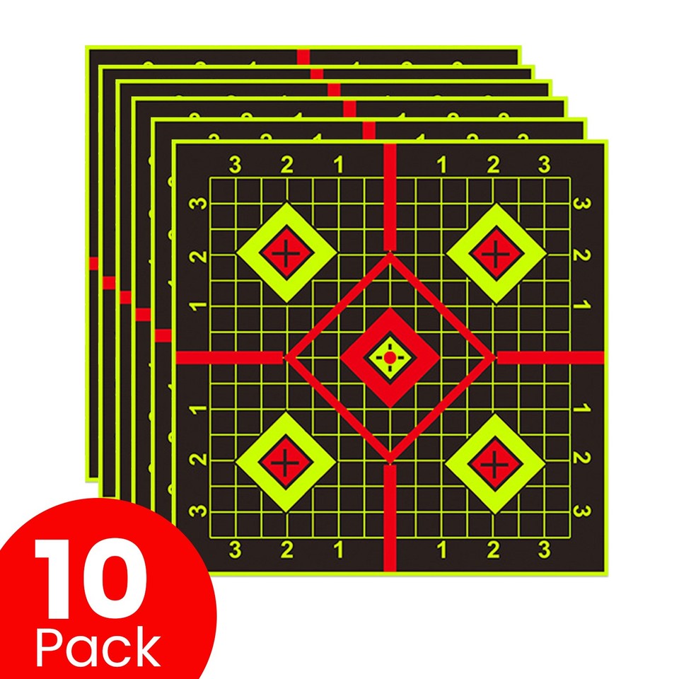 10 Pack 12x12" 12x18" Shooting Targets Gun Pistol Reactive Splatter ...
