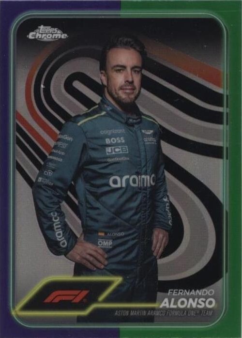 2024 Topps Chrome Formula 1 - F1 Drivers Fernando Alonso #11 Purple ...