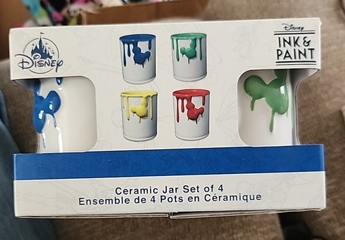 Disney Parks Ceramic Jar Set Ink & Paint Paint Mickey Mouse Mug | eBay