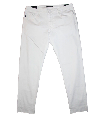 TRAMAROSSA Men's 38 Michelangelo Zip Super Stretch White Jeans G154 ...