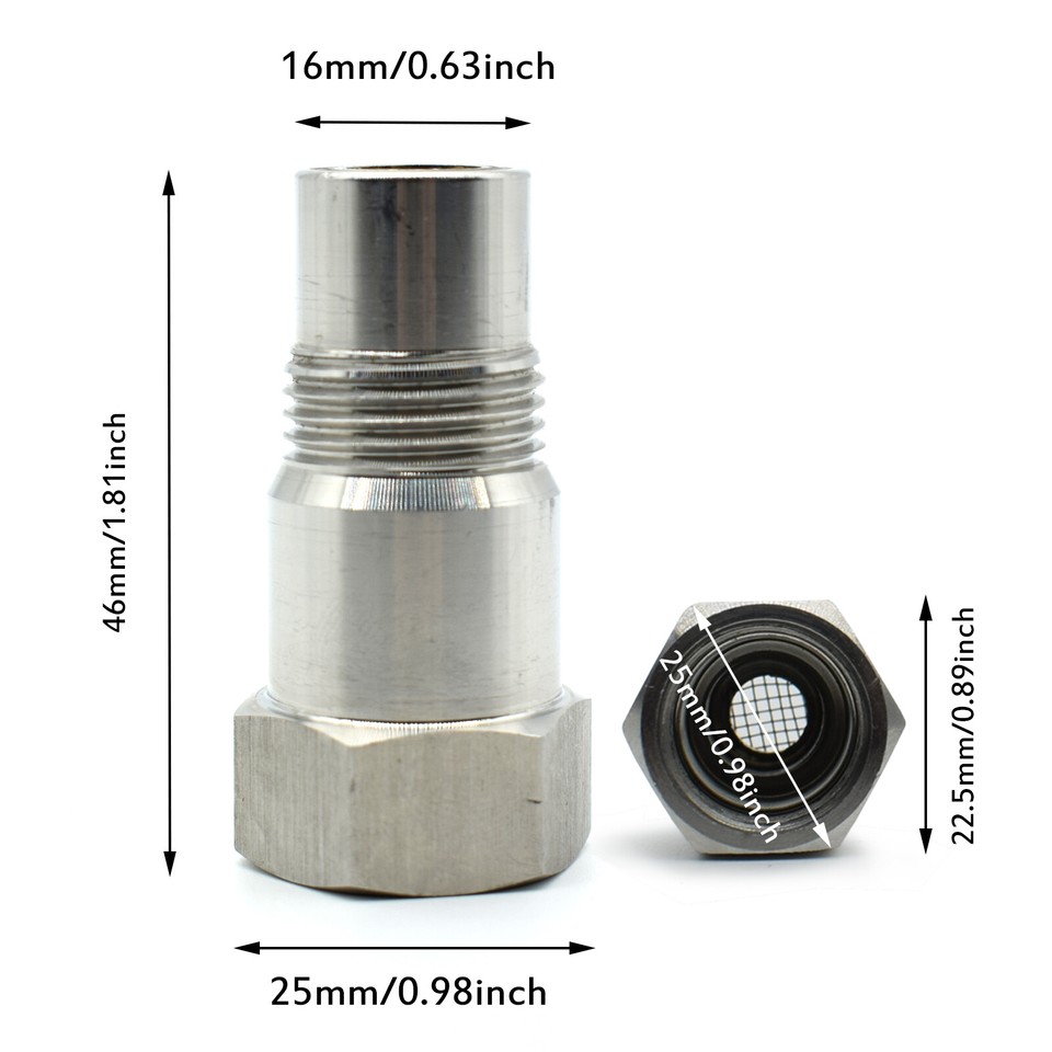 Oxygen O2 Lambda Sensor Spacer Adapter Plug Catalytic Converter Check Fix CEL X2 | eBay