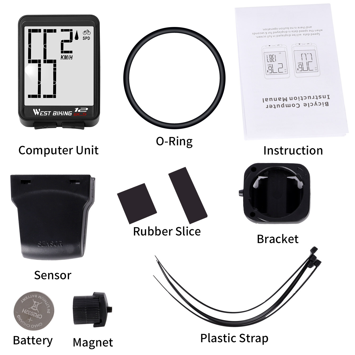 WEST BIKING Bike Bicycle SPEEDOMETER Cycle Odometer Computer Waterproof ...