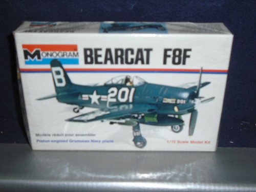 Monogram 1/72 F8F Bearcat model kit#6789(sealed) | eBay