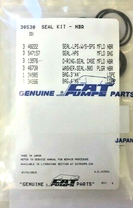 30530 OEM Seal Kit for CAT PUMPS 3dx29gsi 3dx30gsi for sale online | eBay