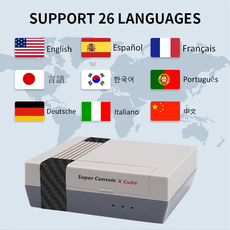 Super Console X Cube Retro Game Console 60000 Video Games Emulators for ...