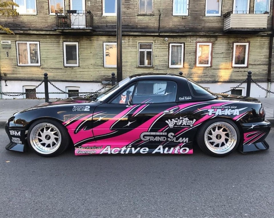 KBD Body Kits Deuce 4 Pc Polyurethane Full Body Kit For Mazda Miata ...