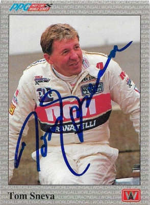 TOM SNEVA signed 1991 PPG #7 card INDY LEGEND - 2 | eBay