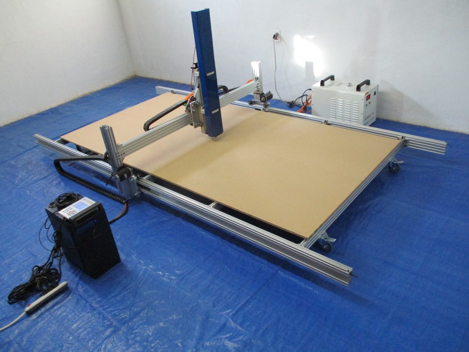 3000x1500 MM SHOWMAN CNC Hybrid CO2 Laser & Router Engraving Cutting ...
