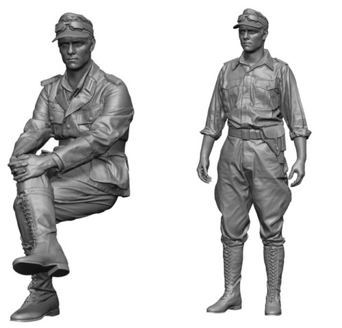 Resin 1/35 German 2 Officers Unpainted unassembled F588+F589 | eBay