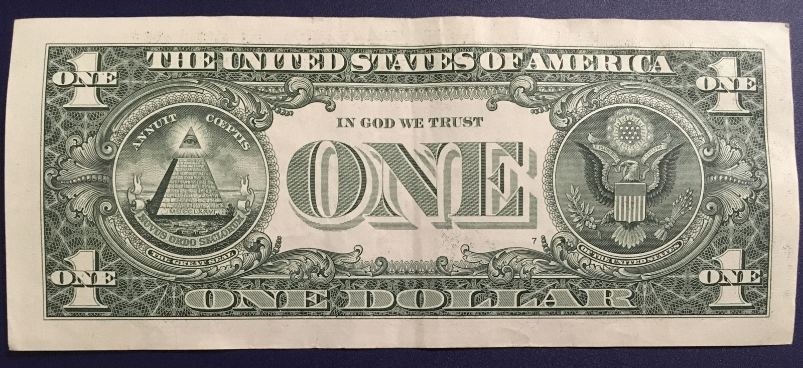 2017 $1 One Dollar Bill Misprint / Bleed Thru To ALL FRONT Note Ink ...