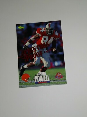 1995 Classic NFL Draft ** PRINTERS PROOF ** #30 Craig Powell RC 1 of ...