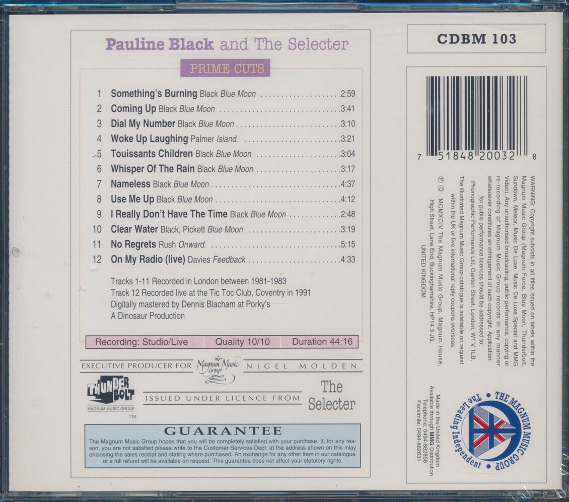 CD Pauline Black & The Selecter - Prime Cuts | eBay