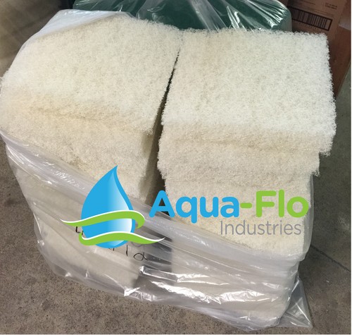 Aqua-Flo Eight-Pack Beige Pond Filter Mat Media Pad 12"x12" water ...