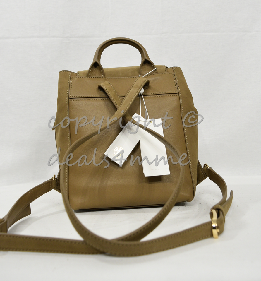 NWT Tory Burch Harper Fringe Suede Mini Backpack in Otter Brown OR Tory ...