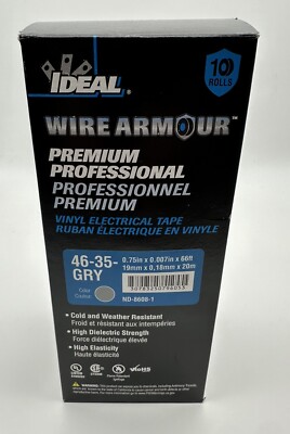 Ideal 46-35-ORN Wire Armour Premium Professional Vinyl Electrical Tape ...