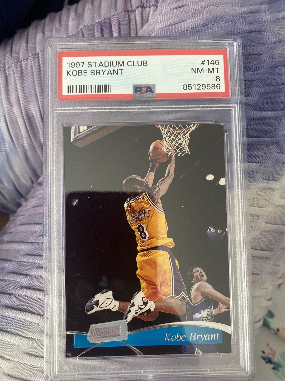 1997-98 Topps Stadium Club #146 Kobe Bryant Lakers (HOF) / NM-MT PSA 8 ...