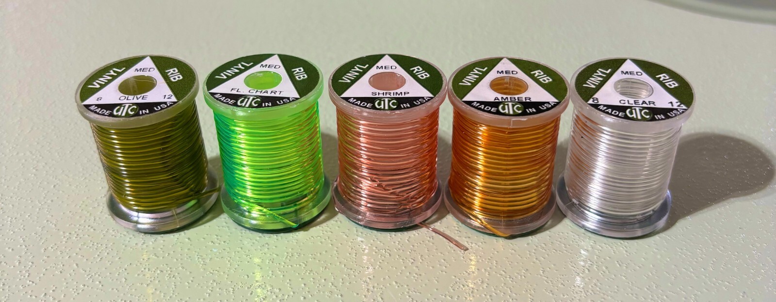 NEW UTC Vinyl Rib For Fly Tying Materials Fishing Shrimp Crazy Charlies ...