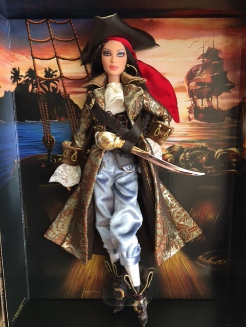 Barbie THE PIRATE 2007 #K7972 Mattel Barbie Collector Gold Label NRFB ...