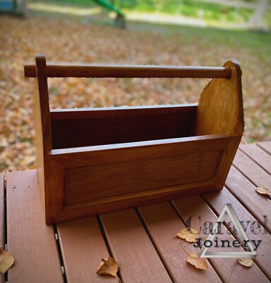Handcrafted Small Wooden storage caddy | eBay Australia