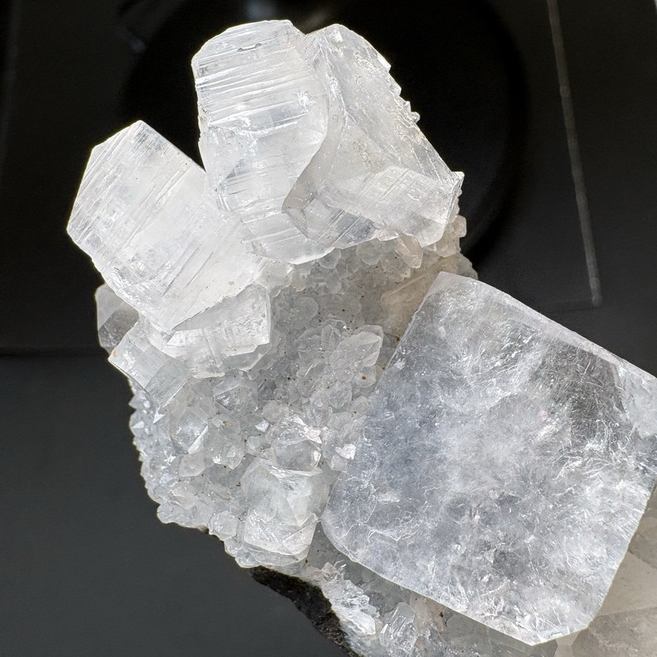 Natural Square Apophyllite Cluster on Matrix India Blue Crystal ...