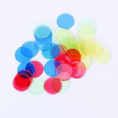 Pack of Bingo Chips 3/4 inch Translucent Markers for Bingo, Counting ...