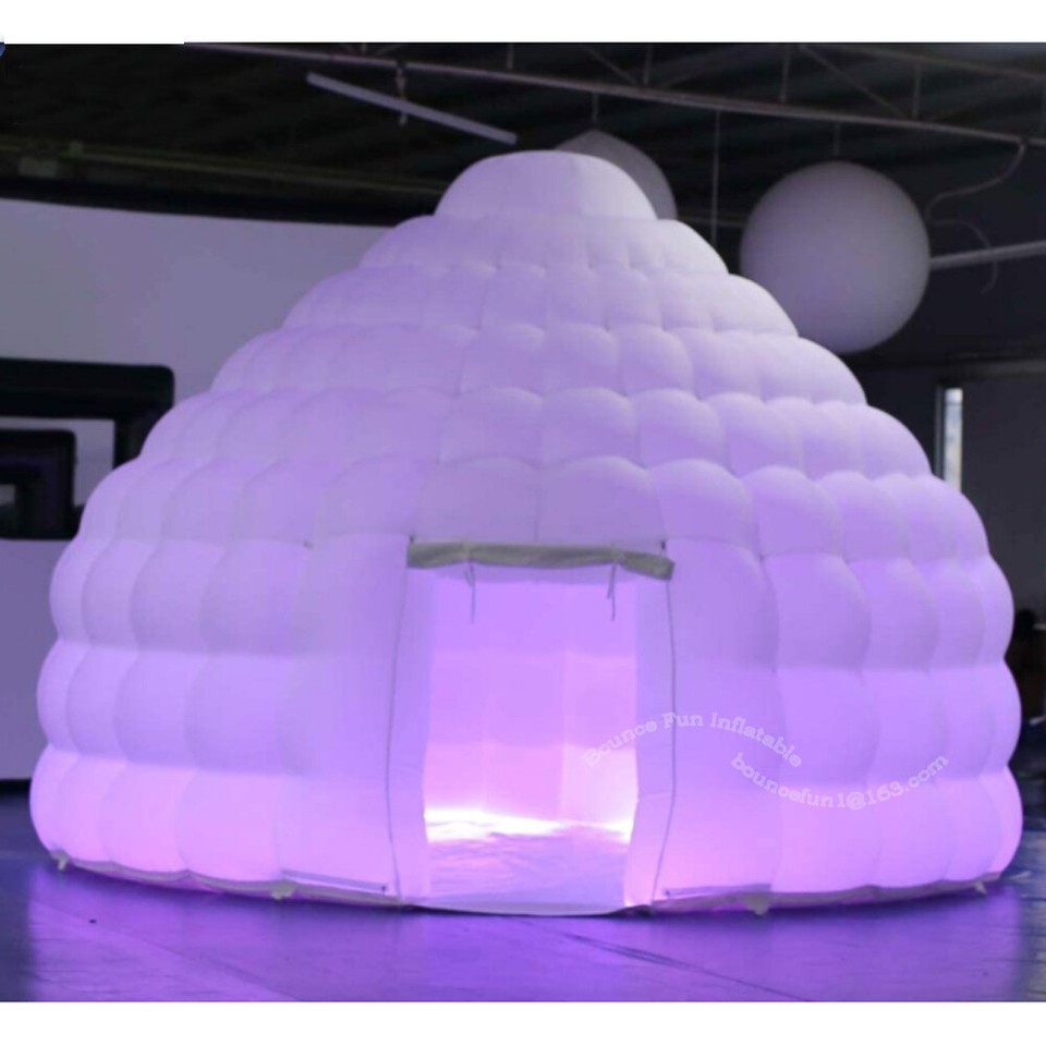 Inflatable Dome Igloo Tent LED Lights Luxury Air House For Advertising ...