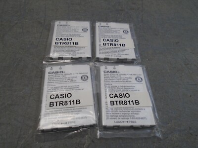 Lot of 4 OEM New Casio BTR811B C811 1800mAh batteries | eBay