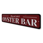 Oyster Bar Sign, Personalized Seafood Restaurant Name Metal Decor Sign ...