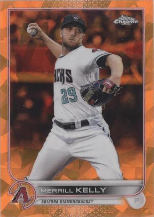 2022 Topps Chrome Sapphire Edition - Merrill Kelly #74 Orange /25 for ...