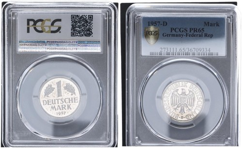 1 DM Coin 1957 D Proof Edition 200 Pieces PCGS PR65 94691 | eBay