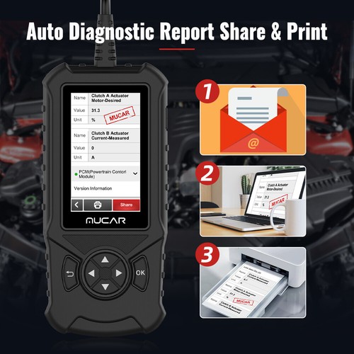 Appareil de diagnostic professionnel MUCAR CDE900 OBD2 outil ABS SRS ...