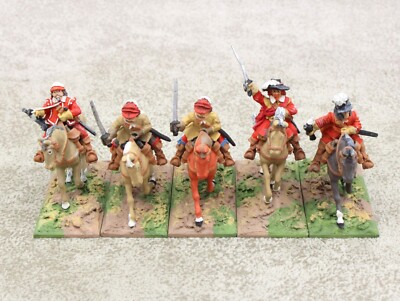 28mm ECW CAVALRY x5 Painted English Civil War Bicorne Miniatures 24758 ...