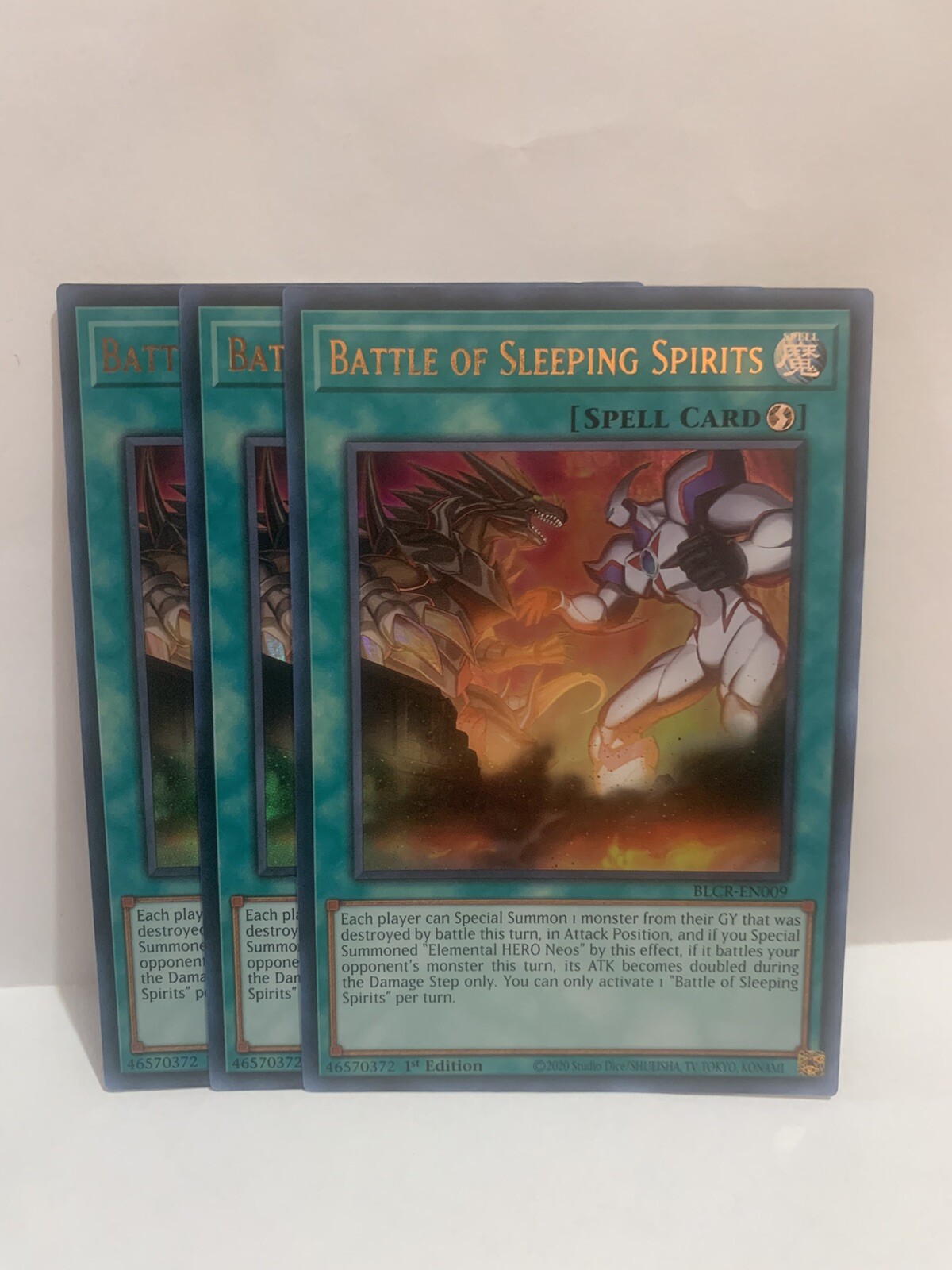 Yu-Gi-Oh Battle of Sleeping Spirits X3 BLCR-EN009 1st Edition Ultra ...