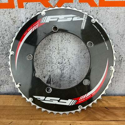 FSA Carbon Pro TT Track 54t 130BCD 5-Bolt Bike Chainring 214g | eBay