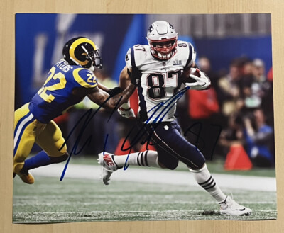 ROB GRONKOWSKI SIGNED 8x10 PHOTO AUTOGRAPHED NEW ENGLAND PATRIOTS ...