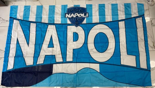 Große Banner 275x185 CM Flagge Forza Napoli Meister 3 Osimhen Vesuv ...