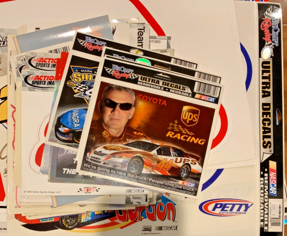 Large Lot of NASCAR Decals Earnhardt Martin Gordon Labonte Harvick 40 ...