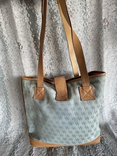 DOONEY & BOURKE Light & Dark Blue Shoulder Handbag Pristine Preowned Condition | eBay
