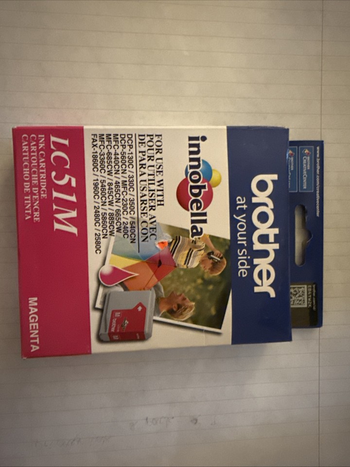 New Genuine Brother LC51 Magenta Ink Cartridge DCP-130C, DCP-330C, DCP ...