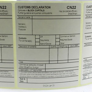 CN22 Customs Declaration Labels - You Choose Your Quantity - UPDATED ...