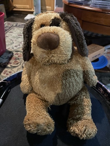 Michaels Store Plush 13” Dog Puppy Stuffed Animal Tan Chubby Shaggy ...