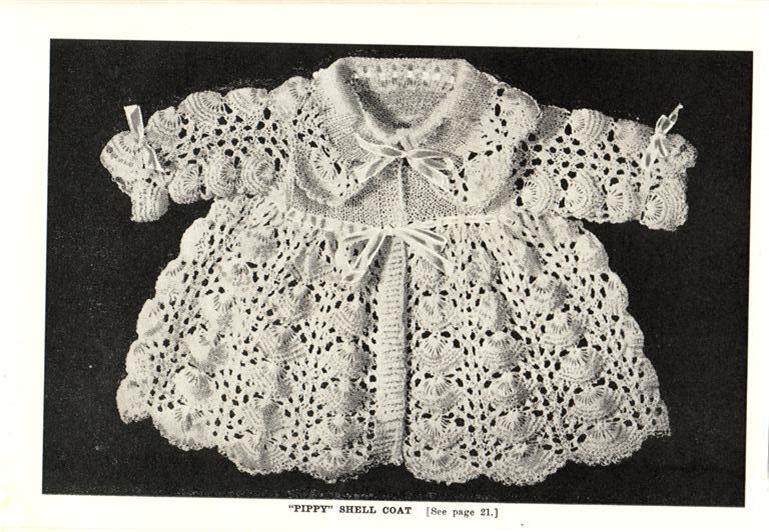 VINTAGE PIPPY SHELL SET - COPY baby knitting pattern | eBay