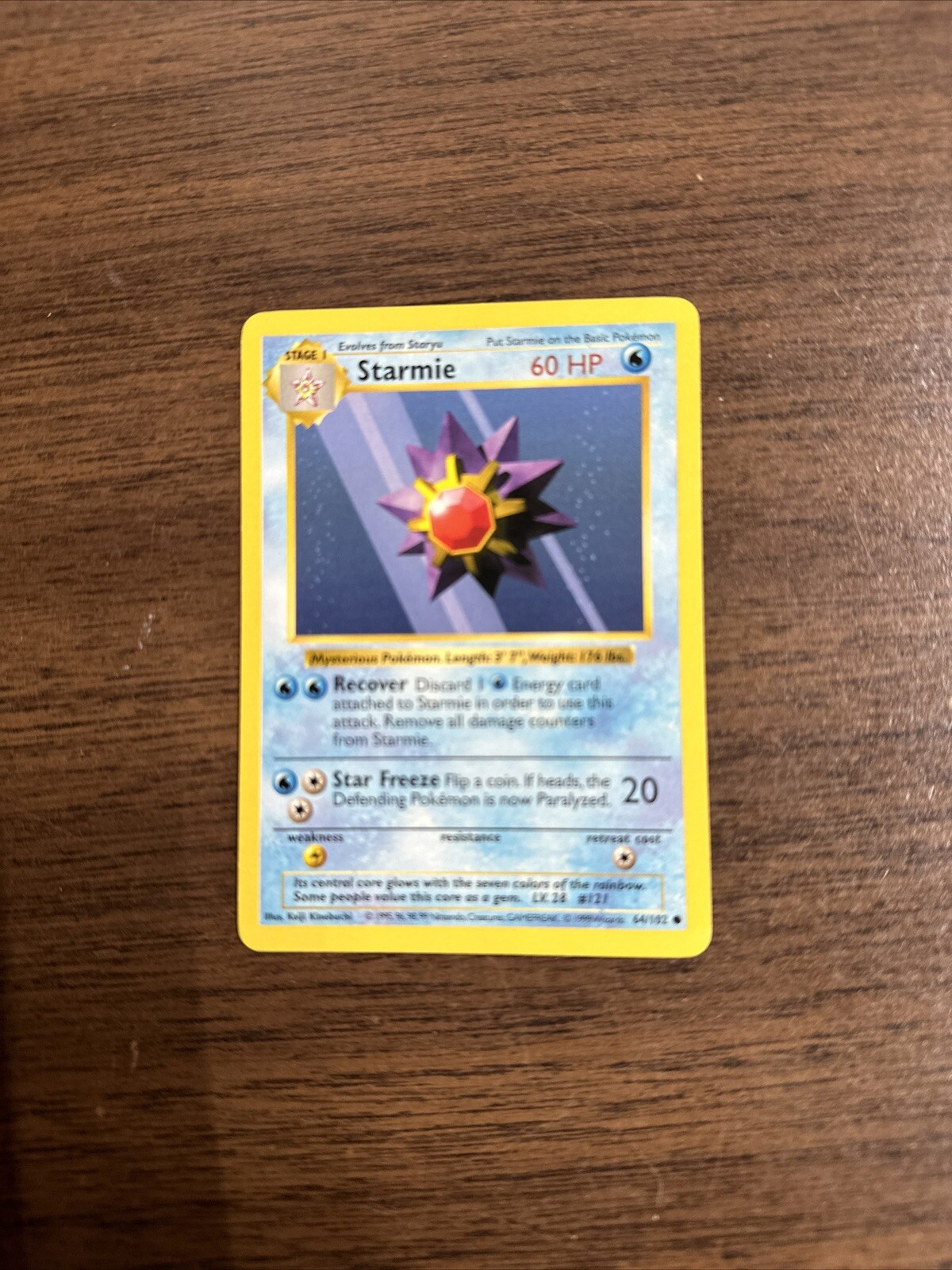 STARMIE - Base Set 2 - 94/130 - Common - Pokemon Card - Unlimited ...