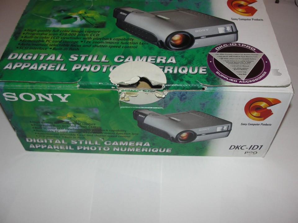 🔥VINTAGE SONY DIGITAL STILL CAMERA DKC-ID1 PRO (First bus stop) | eBay