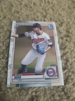 MARCO RAYA 2020 BOWMAN CHROME DRAFT BD-63 TWINS/KERNELS (FIRST ROOKIE ...